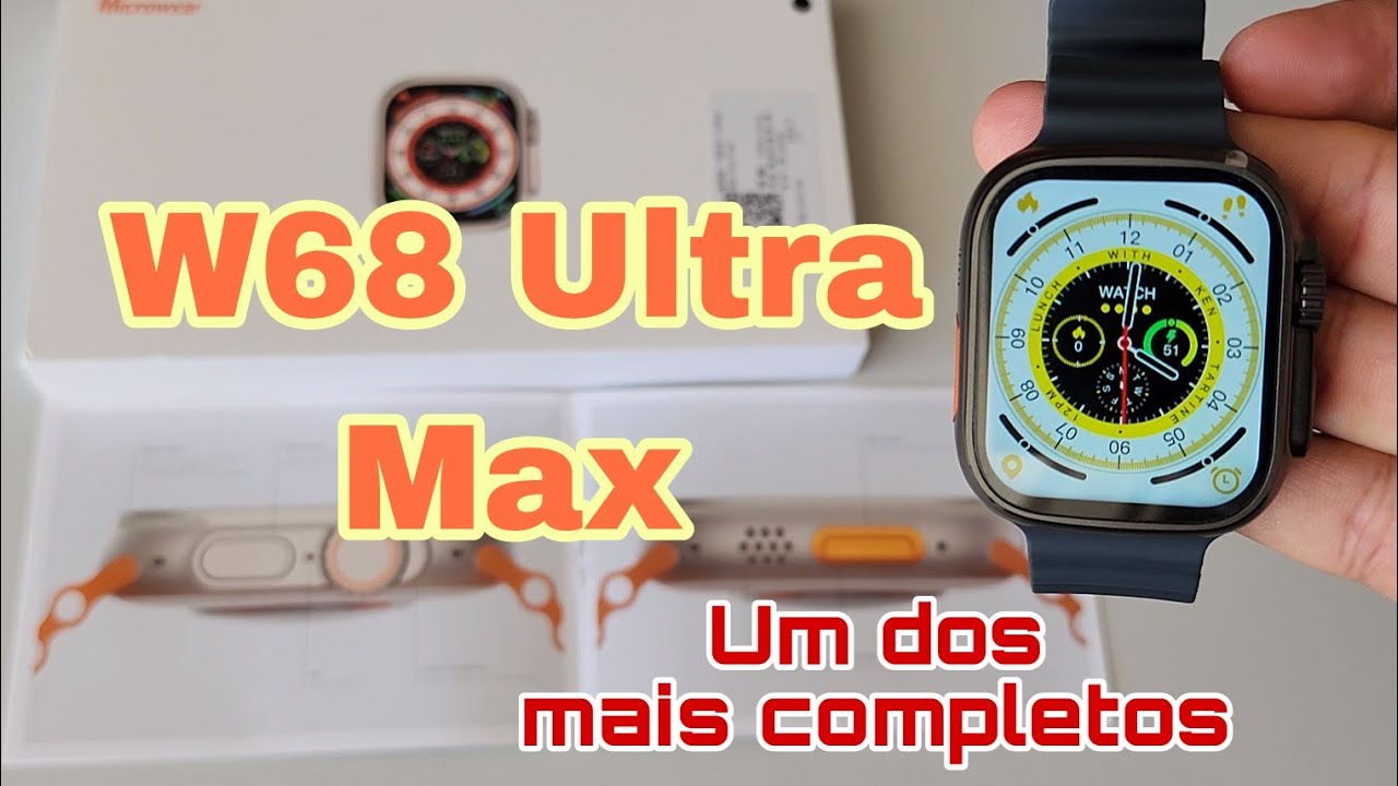 Smartwatch W68 Ultra Max. O melhor que eu já peguei. - YouTube