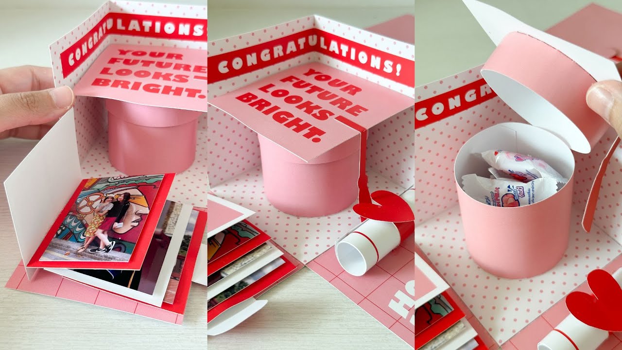 Exploding Box Graduated Gift, Congratulations Card, Graduations Gift ...