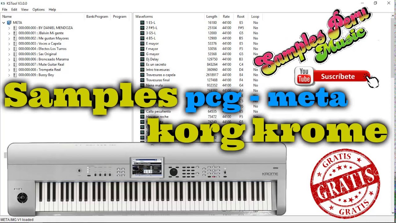 KORG KROME - SAMPLES ELECTRO GRATIS - YouTube