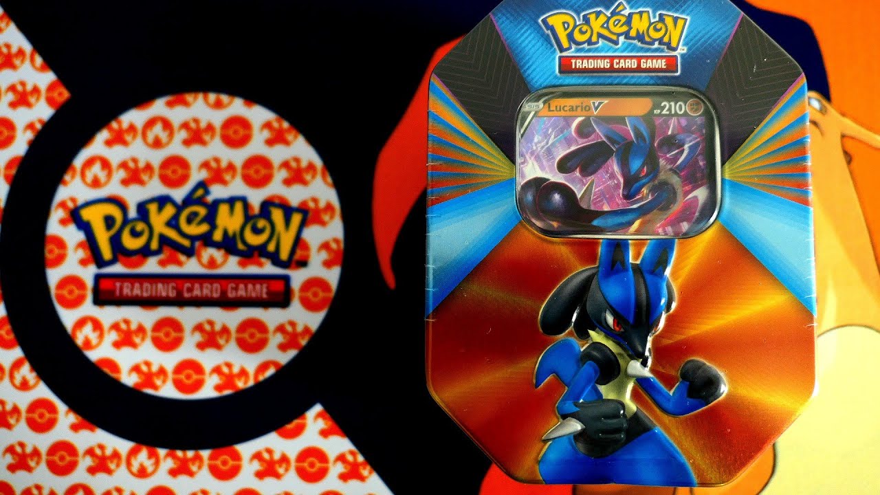 Pokemon Lucario Tin Box - YouTube