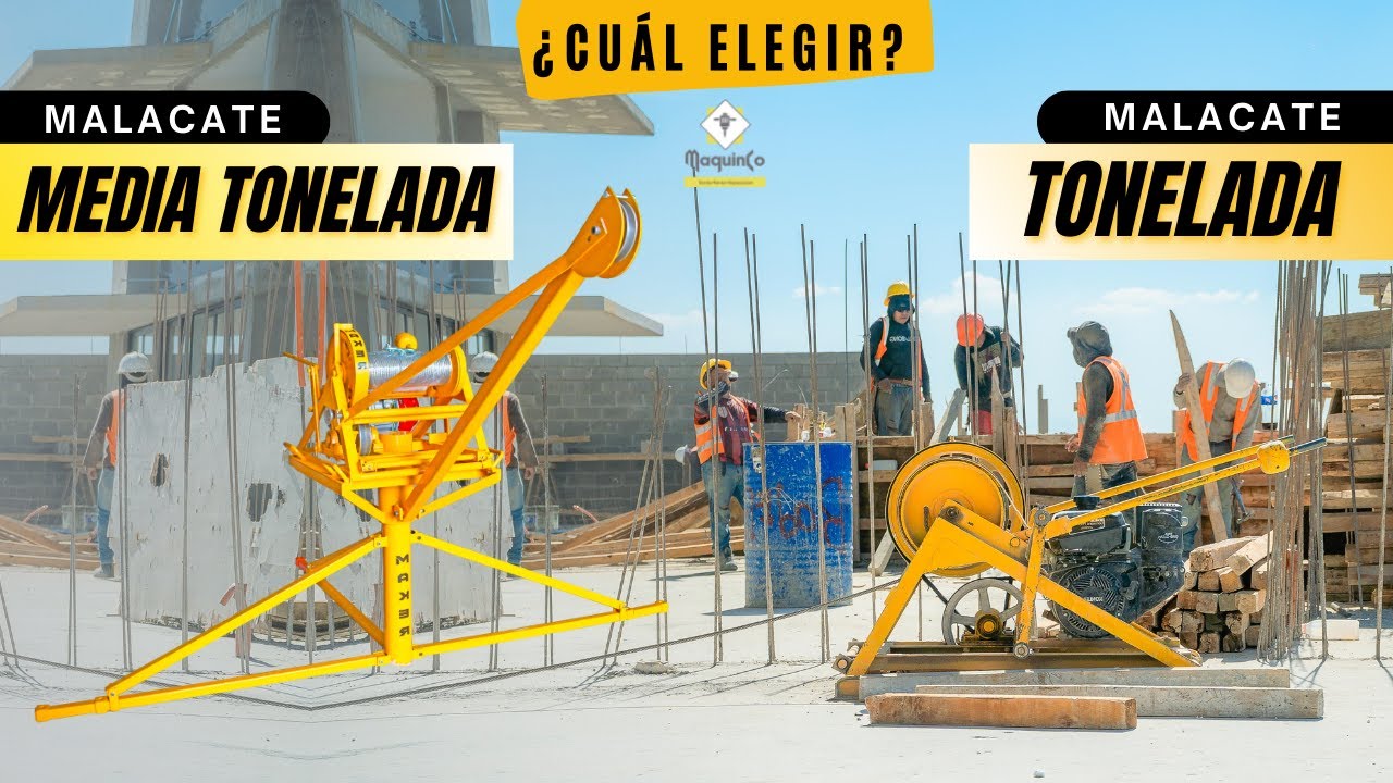 Malacates maker MEDIA TONELADA Y 1 TONELADA ¿Cual elegir? | Maquinco ...