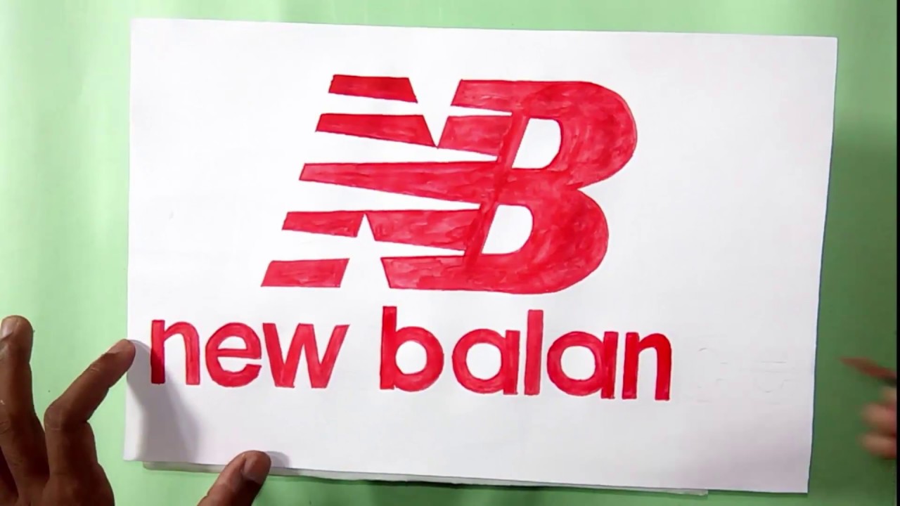 How to draw the New Balance logo - YouTube