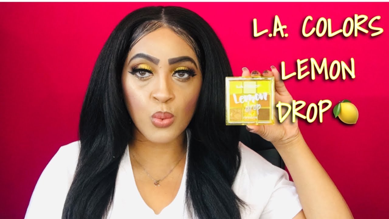 L.A. COLORS LEMON DROP EYESHADOW TUTORIAL + REVIEW |DOLLAR GENERAL ...