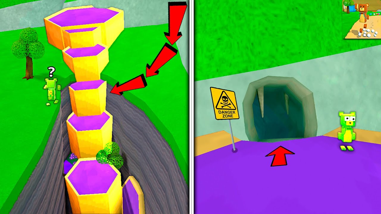 Hive Secret Staircase led to Cave | Super Bear Adventure Gameplay ...