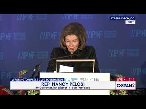 Pelosi Delivers Address at Washington Press Club Foundation Dinner