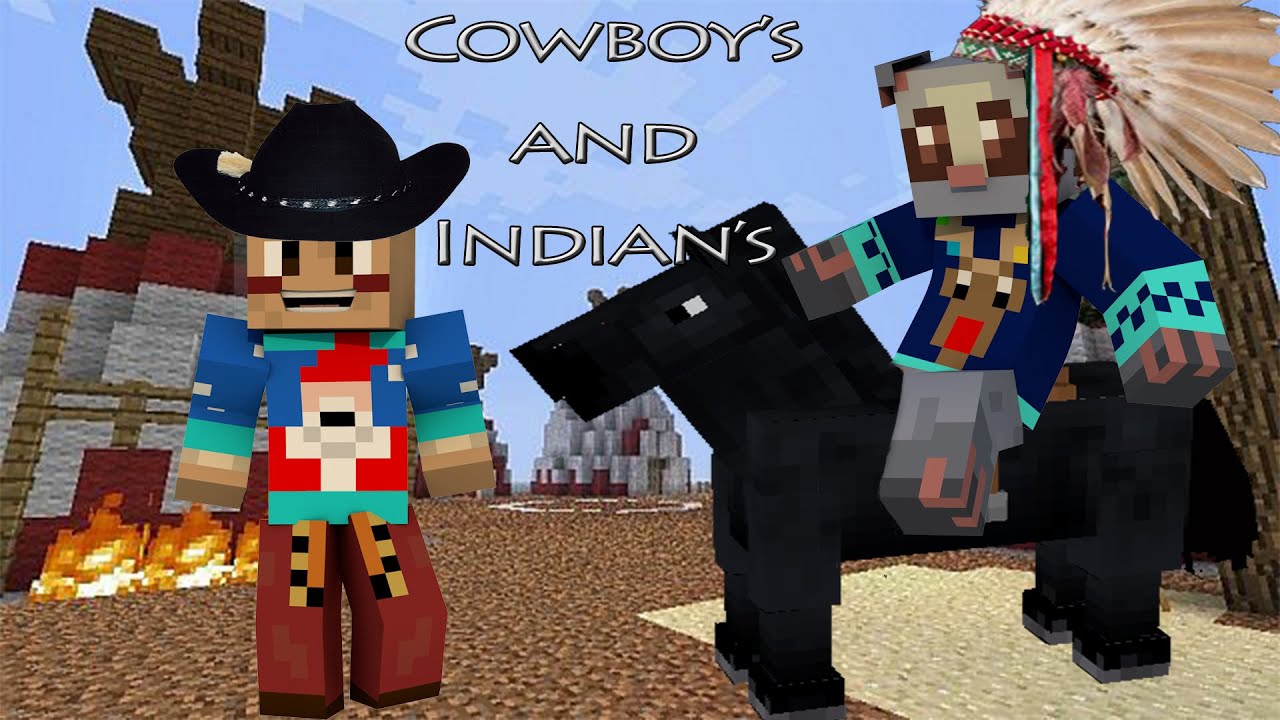 Minecraft: Cowboy's and Indians with Netty Plays - YouTube