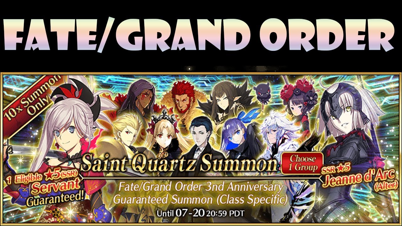 Fate/Grand Order - 3rd Anniversary 2020 Guaranteed Summon - Banner ...