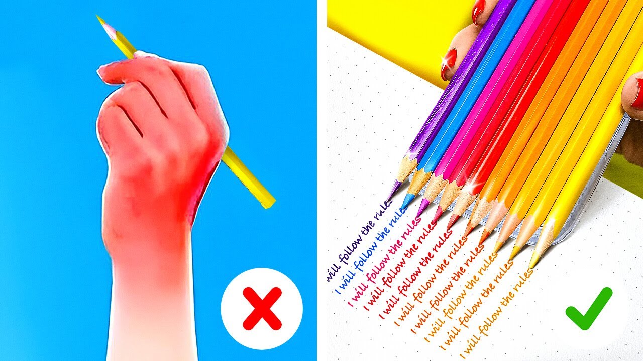 COOLEST SCHOOL HACKS AND DIY IDEAS || Funny School Supply Hacks By 123 ...
