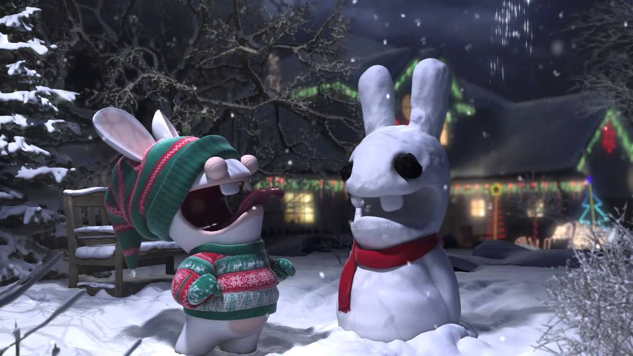 les lapins crétins cadeau de Noel - YouTube