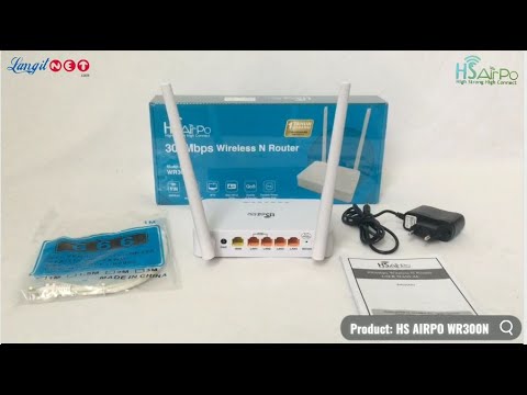 HS AIRPO WR300N 300Mbps WIRELESS N ROUTER (92896) AND SETTING WAN MODE ...