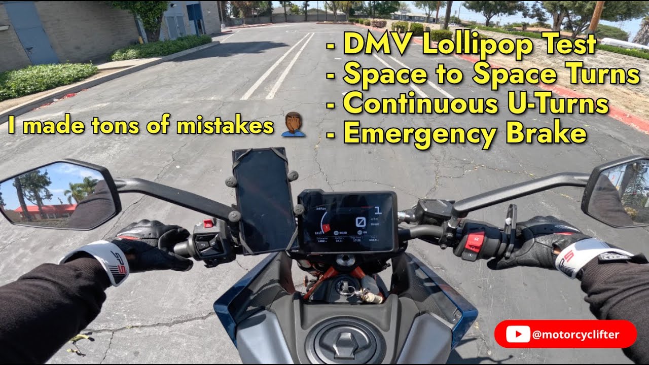 Beginner Motorcycle Slow Speed Maneuver Practice - YouTube