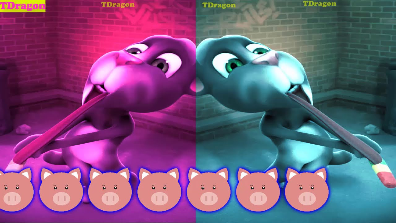 Learn Colors with My Talking Tom Colors for Children Animation ...