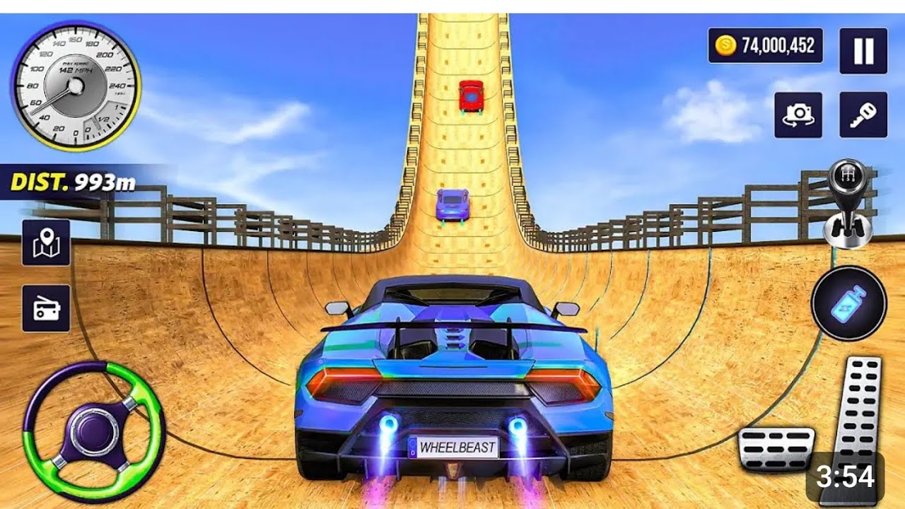 car racing game video | Insane Car Stunts in Racing Game! Ultimate Car ...