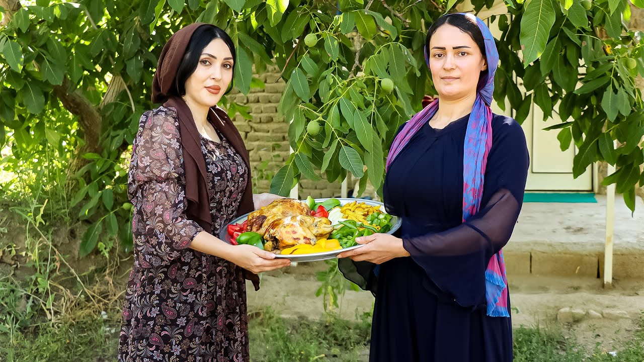 Cooking chicken underground in a village - YouTube