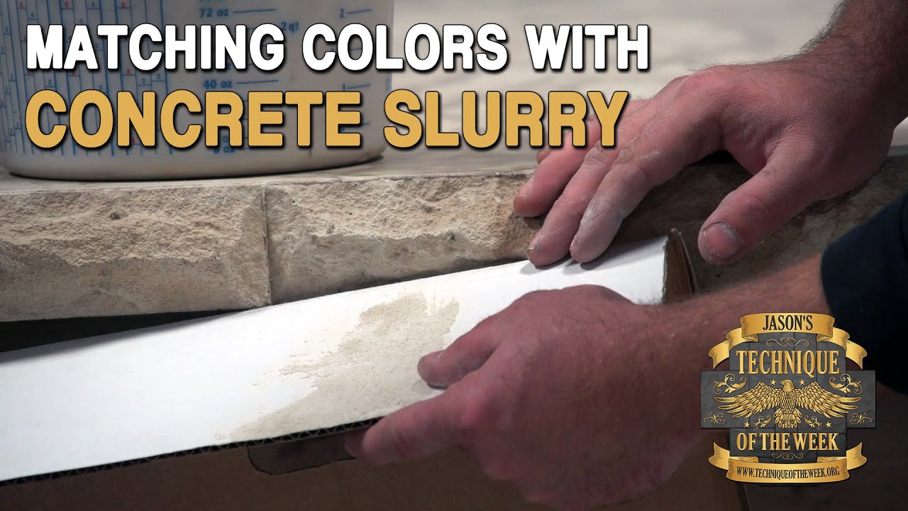 Match Concrete Slurry Colors! - YouTube