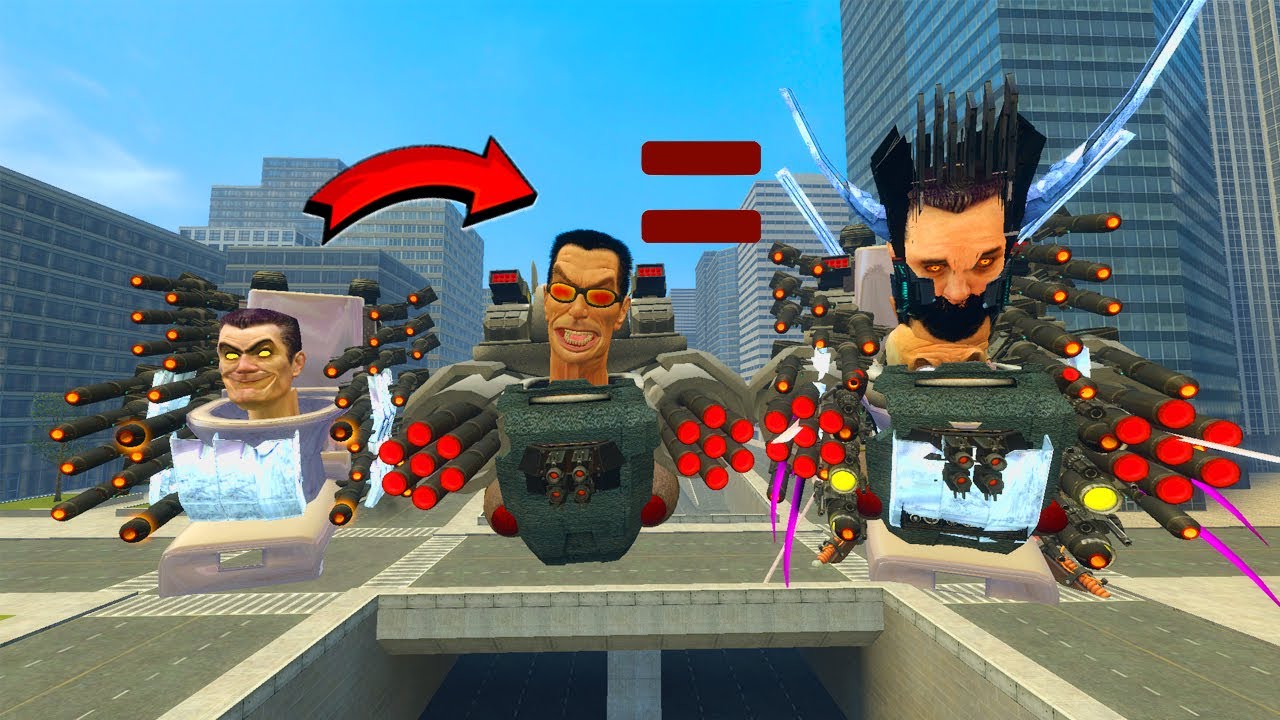 SKIBIDI TOILET IS UPGRADE TO MAX LEVEL HANDING ALL WEAPONS FIGHT ALL ...