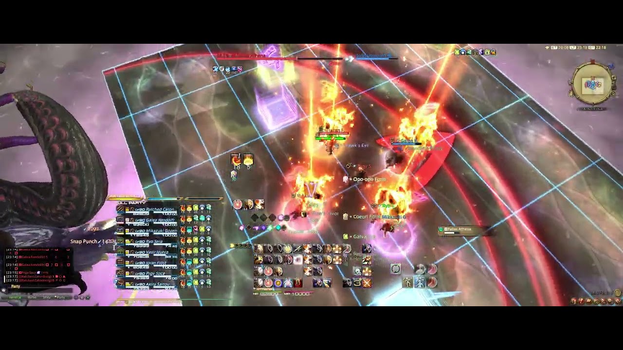 FF14 - P12S, Min iLVL, Phase 2 - Monk - YouTube