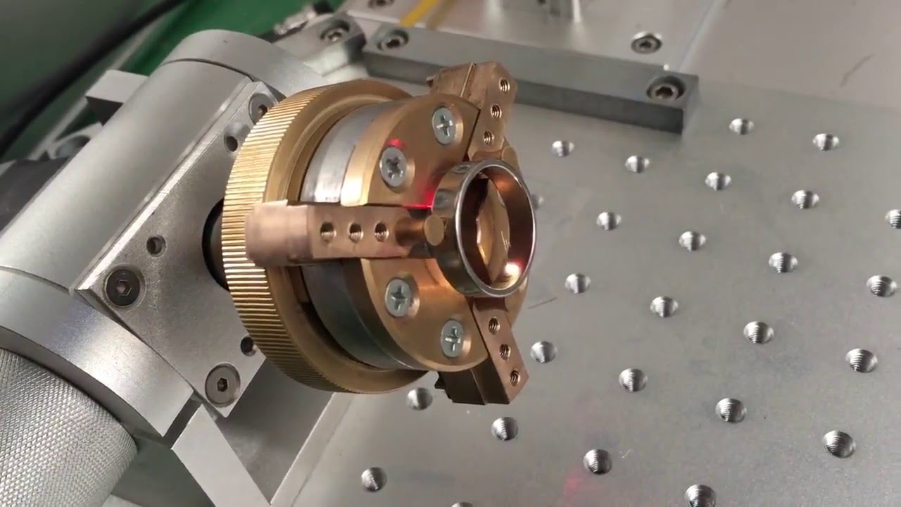 fiber laser marking ring,inside ring laser marking - YouTube