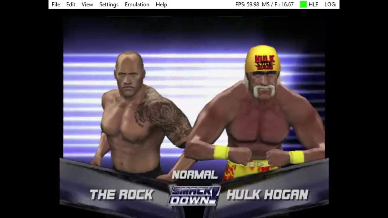 WWE Raw 2 Xbox 2003 The Rock Vs Hulk Hogan On Smackdown! 2003 - YouTube
