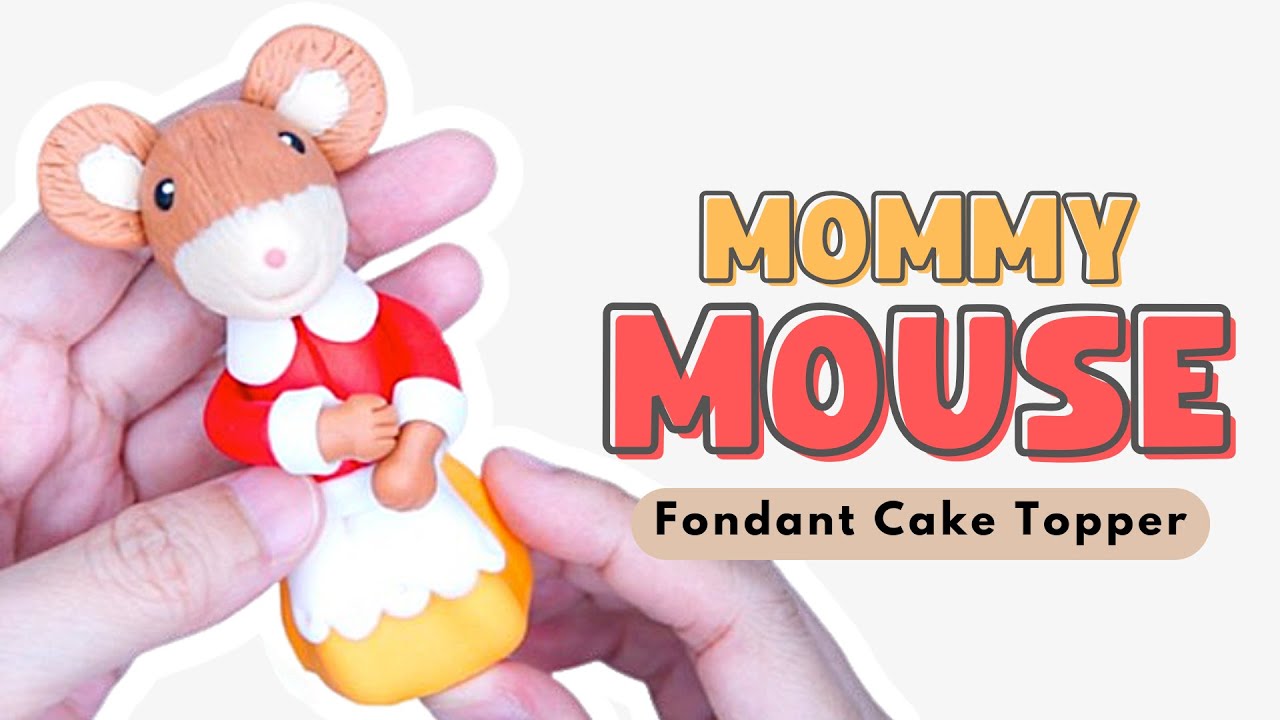 How To Make a CUTE MOUSE 🐭 ️| Fondant Cake Topper - YouTube