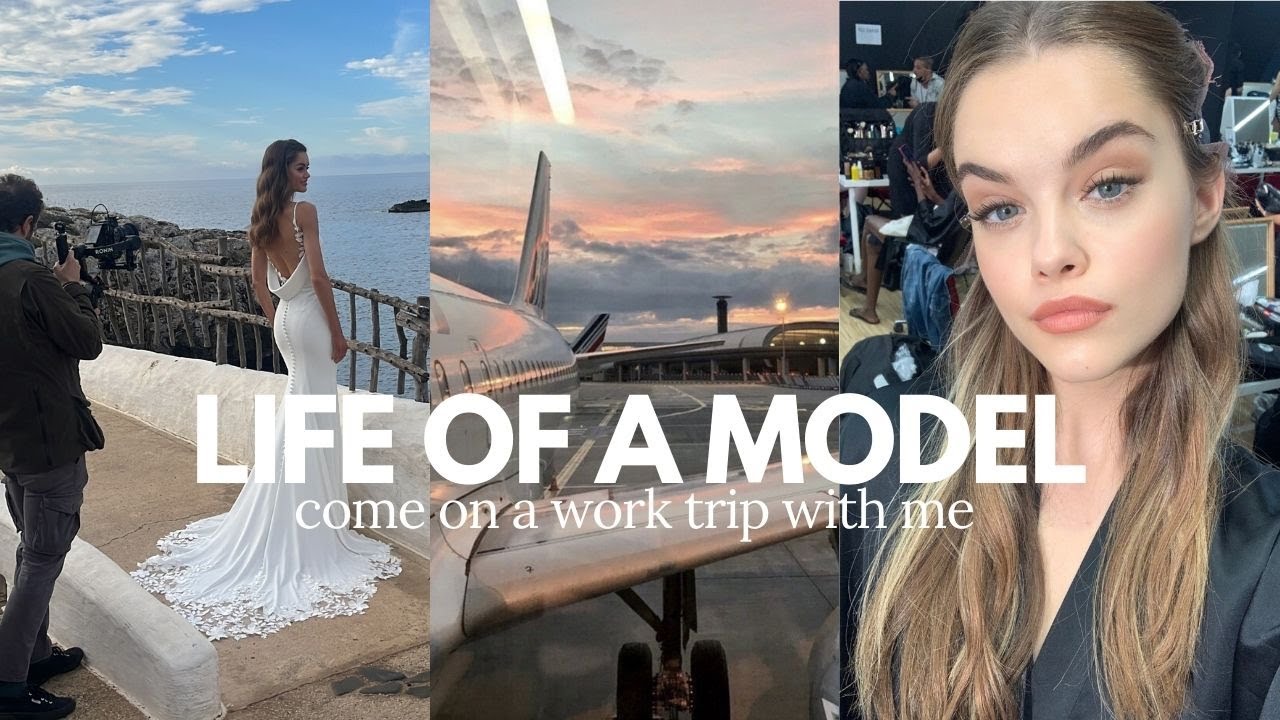 life of a model 🎀 work trip, photoshoot in freezing weather, behind the ...