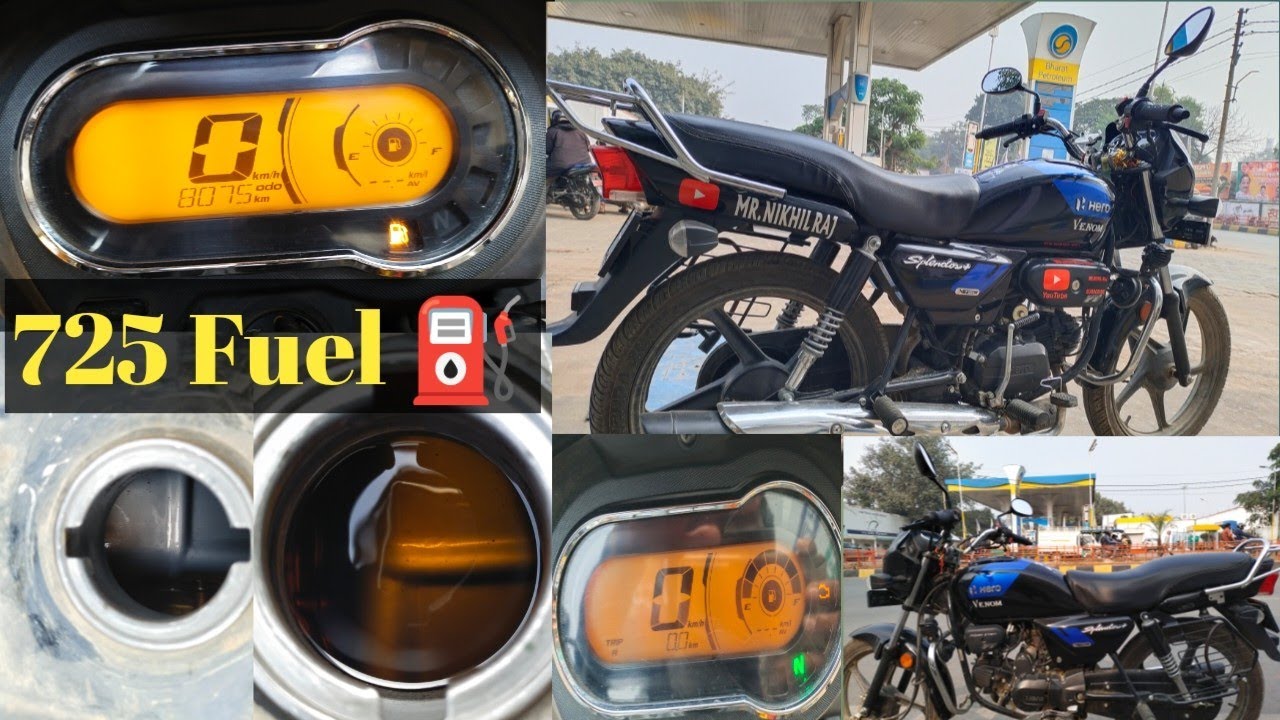 725 Mai Tank Fuel ⛽ Full Ho Gaya | 2022 Hero Splendor Plus XTEC Indian ...