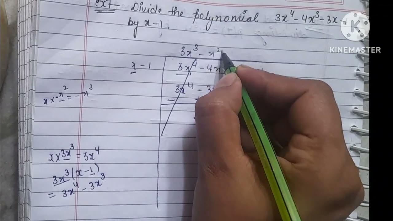 divide-the-polynomial-3x-4x-3x-1-by-x-1-youtube