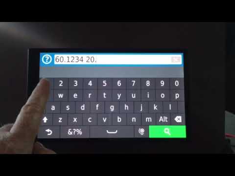 Entering GPS decimal coordinates - YouTube