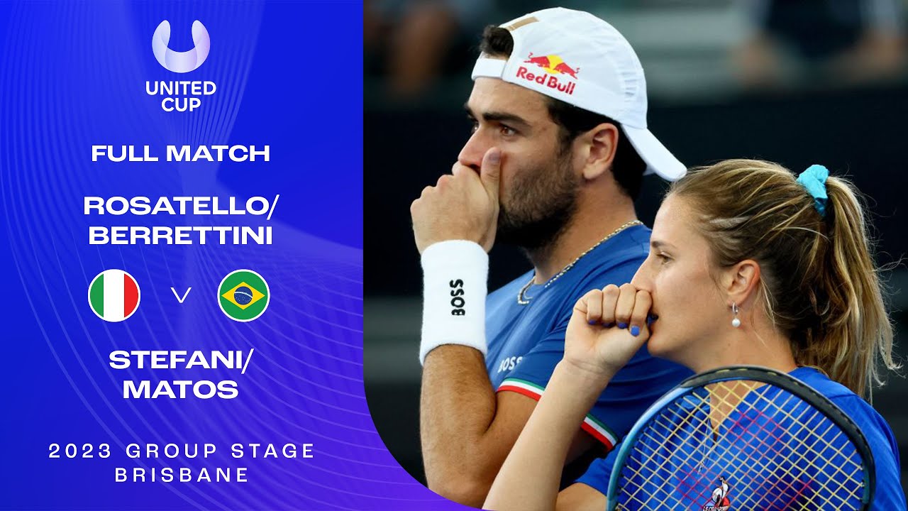 Rosatello/Berrettini v Stefani/Matos Full Match | United Cup 2023 Group ...
