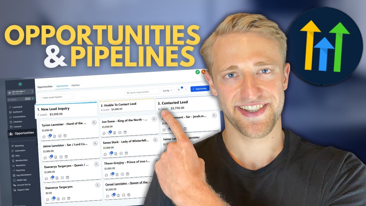 Create and Automate Opportunities & Pipelines in GoHighLevel (2024) - YouTube