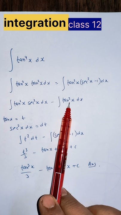 Class 12 Maths Integration | Integration Problem | CBSE | NCERT - YouTube