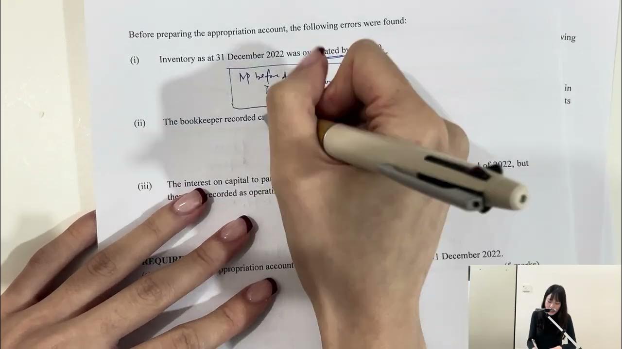 BAFS 2023 2A Q.7 (Partnership - appropriation, admission and retirement ...