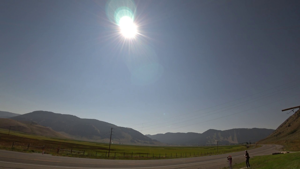 Total Solar Eclipse at Jackson WY. (Action Cam FDR-X3000) - YouTube