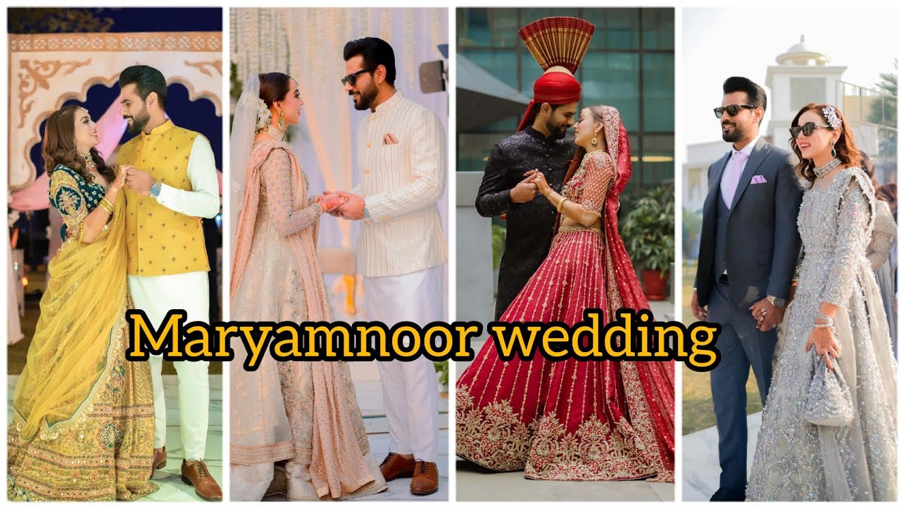 Maryam noor weeding|Maryam noor complete weeding function - YouTube
