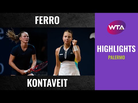 Fiona Ferro v. Anett Kontaveit | 2020 Palermo Final | WTA Highlights