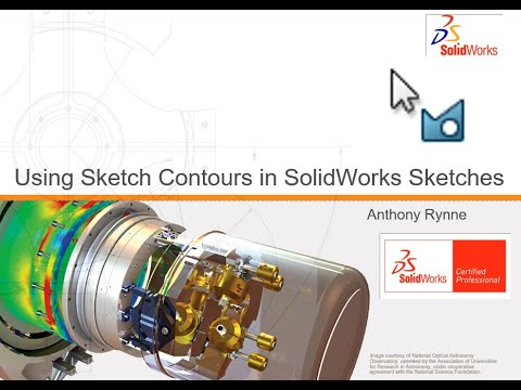 Sketch Contours in SolidWorks Sketches - YouTube