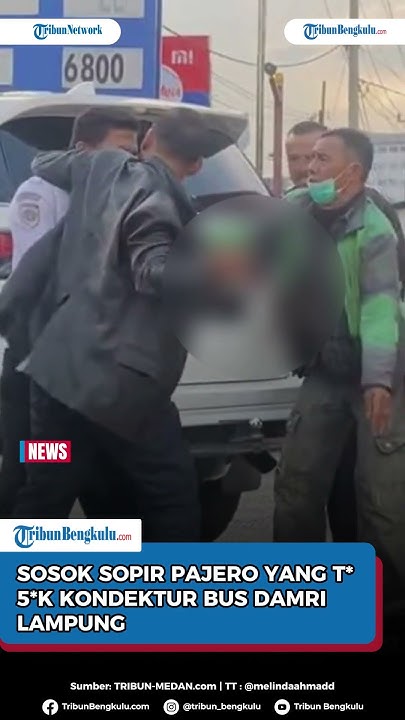 Terkuak Sopir Pajero yang Tusuk Kondektur Bus Damri Lampung Ditangkap, Profesinya Mentereng ...