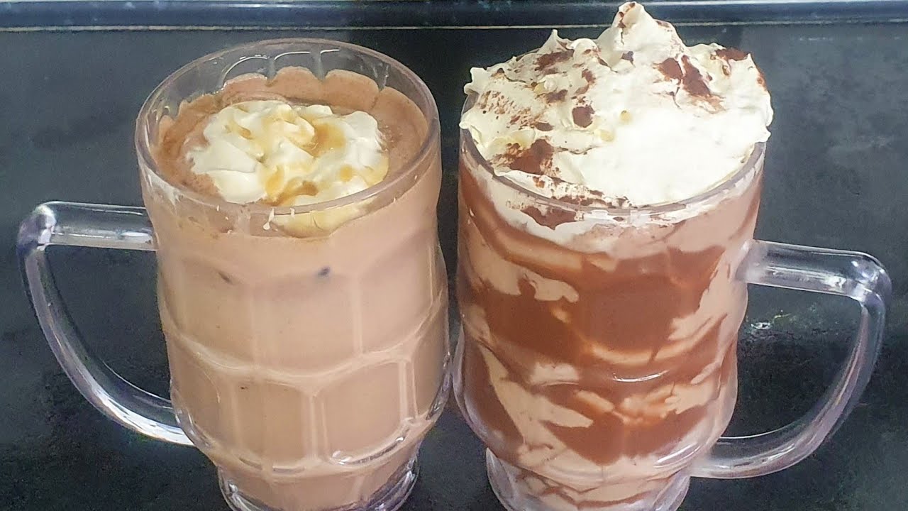 Making 2 Different Types Of Milkshake Drinks - YouTube