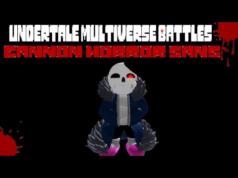Cannon Horror Sans showcase [Roblox Undertale Multiverse Battles] - YouTube