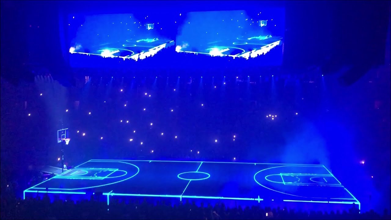 Drakes Stage Catches Fire During Performance Boston Garden - YouTube