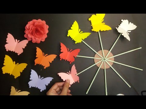 Easy and Awesome Room Decor Ideas with Paper Butterfly/How to make ...