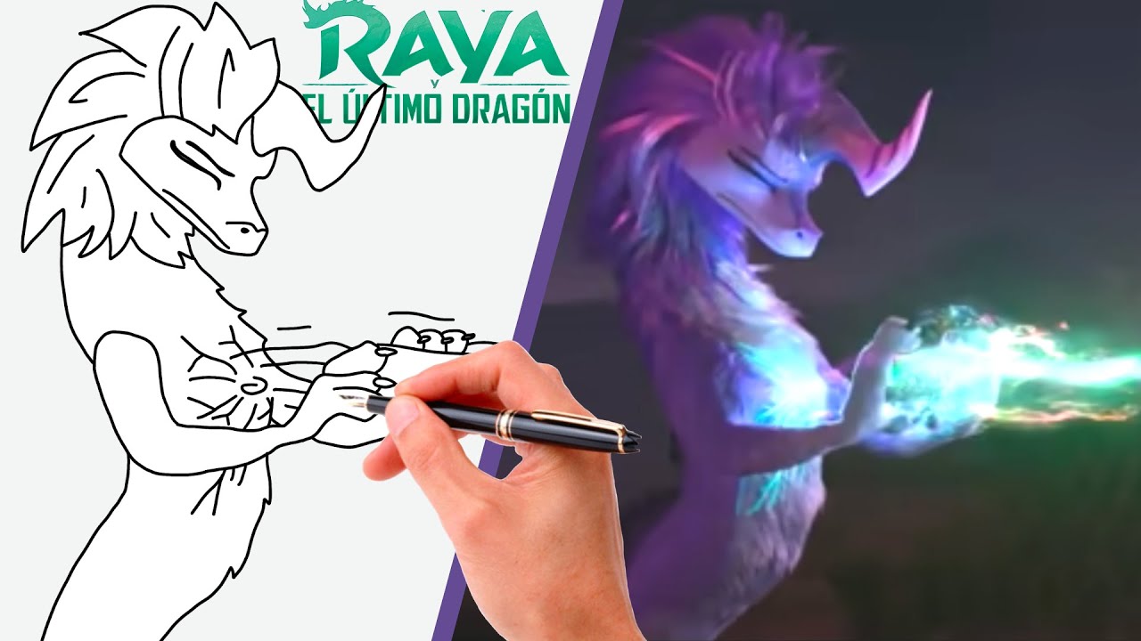 Cómo dibujar el DRAGÓN JAGAN DE RAYA Y EL ÚLTIMO DRAGÓN | DIBUJO SUPER ...