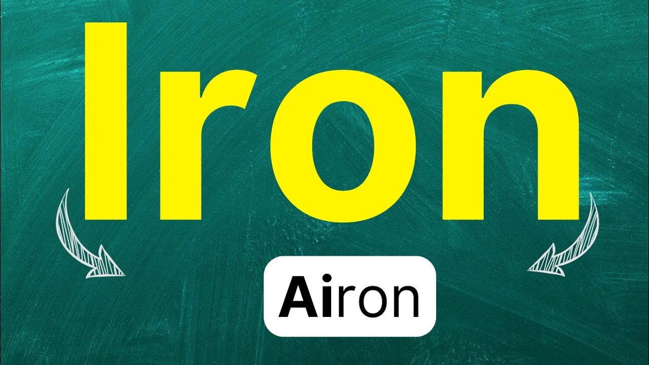 Cómo pronunciar: 'Iron' 'Plancha' 'Hierro' en inglés Americano con ...