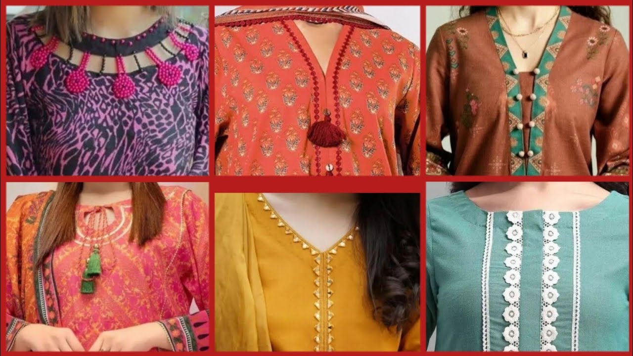 latest neckline dress designing ideas for girls |trendy neck design # ...