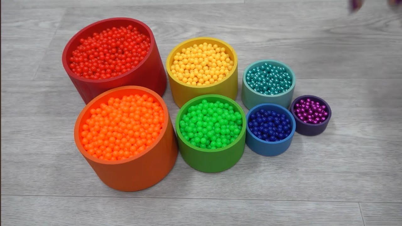 Oddly Satisfying Beads Sound 🌈Colorful Beads ASMR Reverse Video - YouTube