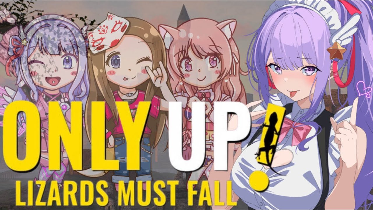 超人気ゲームの新作【Only Up: LIZARDS MUST FALL】今年最初の3人娘🩷濃厚ポンコツお姉さん配信はこちら🥂 #vtuber #onlyup - YouTube