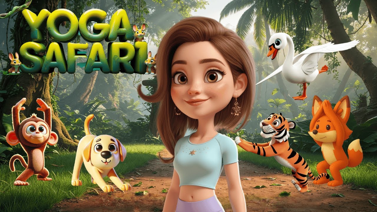 Yoga Safari Fun Jungle Adventure Yoga for Kids #YogaSafari # ...