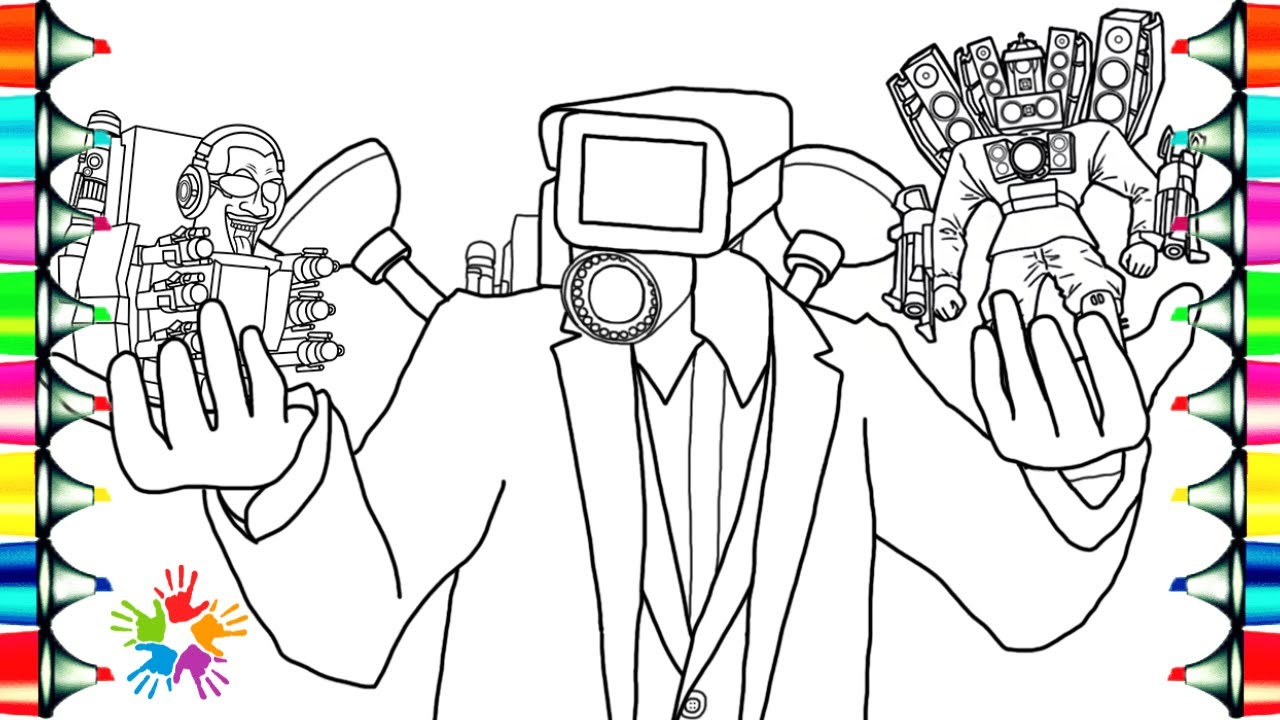SKIBIDI TOILET 64 Coloring Pages / PLUNGER CAMERAMAN Vs Upgraded TITAN ...