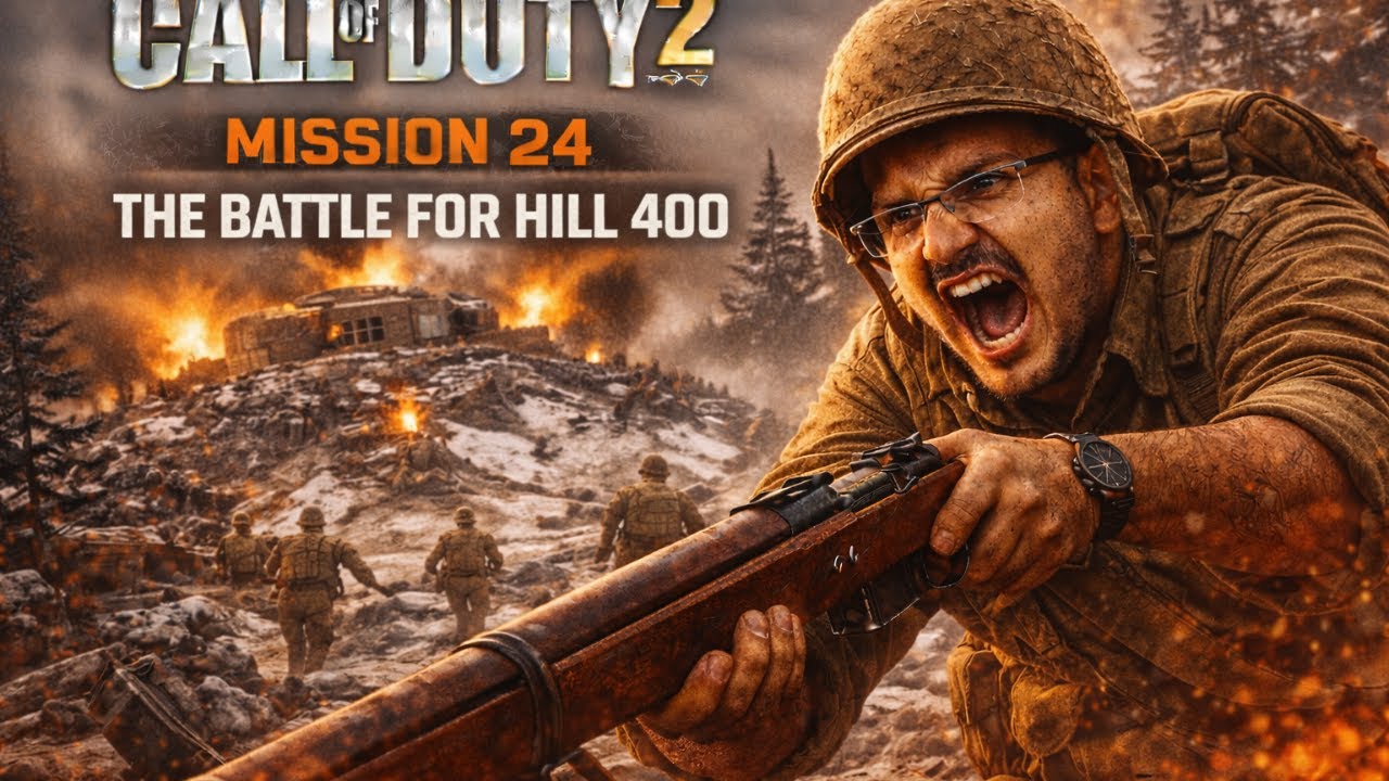Call of Duty 2 Mission 24 “The Battle For Hill 400” • COD2 Hill 400 ...