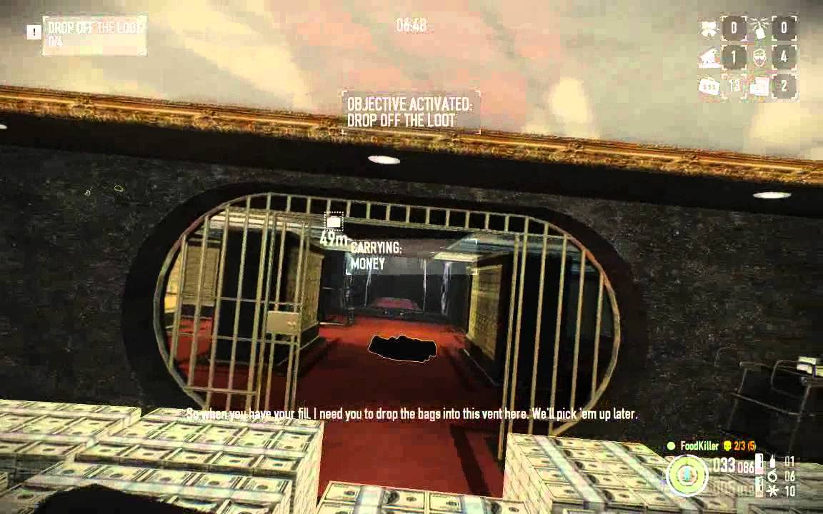Payday 2 - Crew reaction when FWB vault open - YouTube